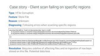 HBase Tales From the Trenches - Short stories about most common HBase operation/deployment ...