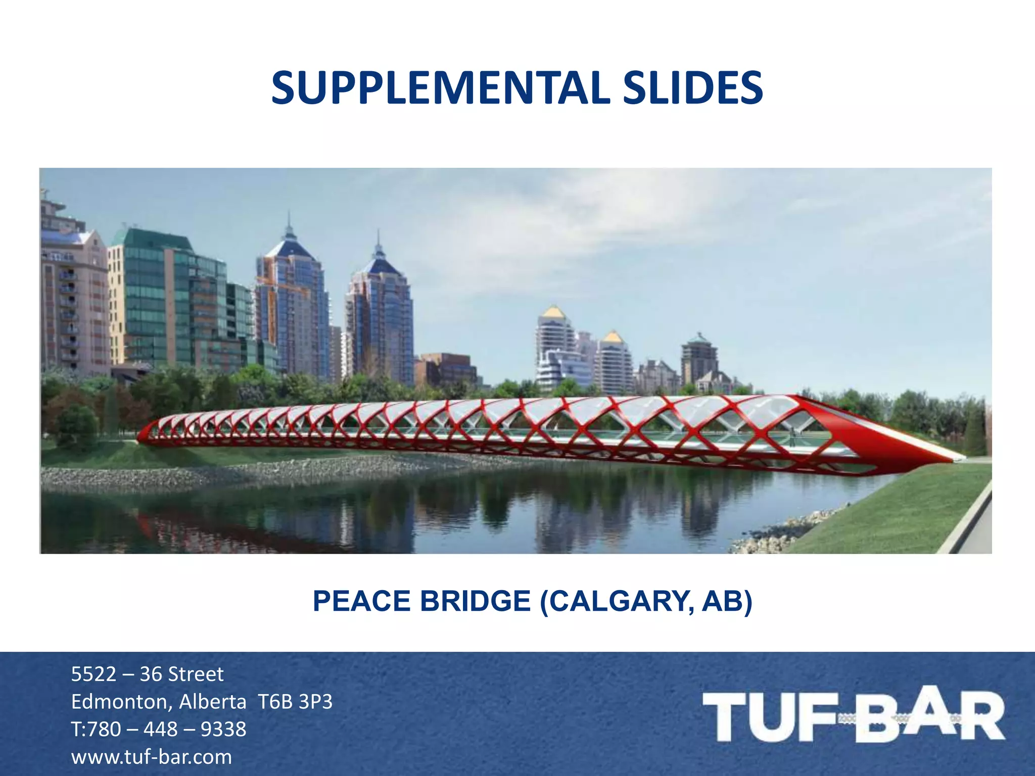 TUF-BAR Canada Fiberglass Rebar Company Overview | PPTX