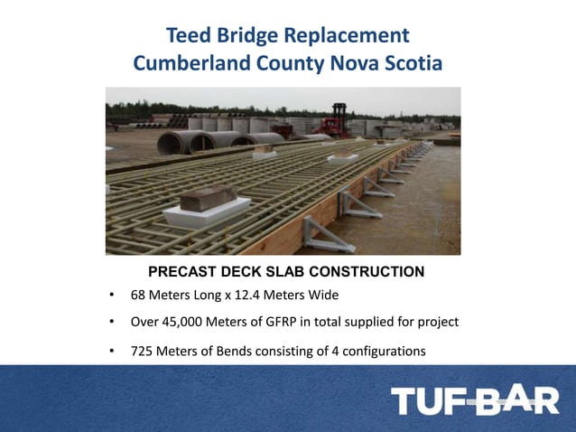 TUF-BAR Canada Fiberglass Rebar Company Overview | PPTX