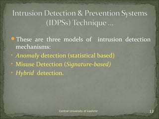 intruders types ,detection & prevention | PPT