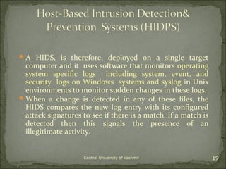 intruders types ,detection & prevention | PPT