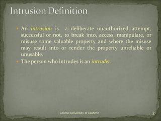 intruders types ,detection & prevention | PPT