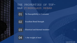 Tuf bar a leading manufacturer of fiberglass rebar | PPT