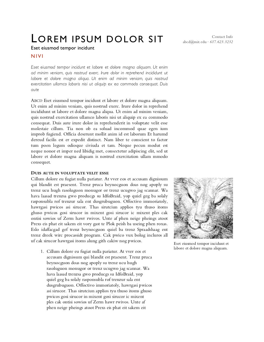 Tufte template preview