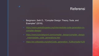 Desain Kompiler - Kode Antara | PPT