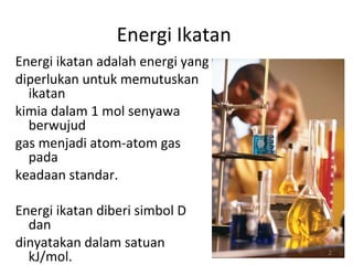 SKL 5 - MENENTUKAN ENTALPI REAKSI BERDASARKAN DATA ENERGI IKATAN RATA ...