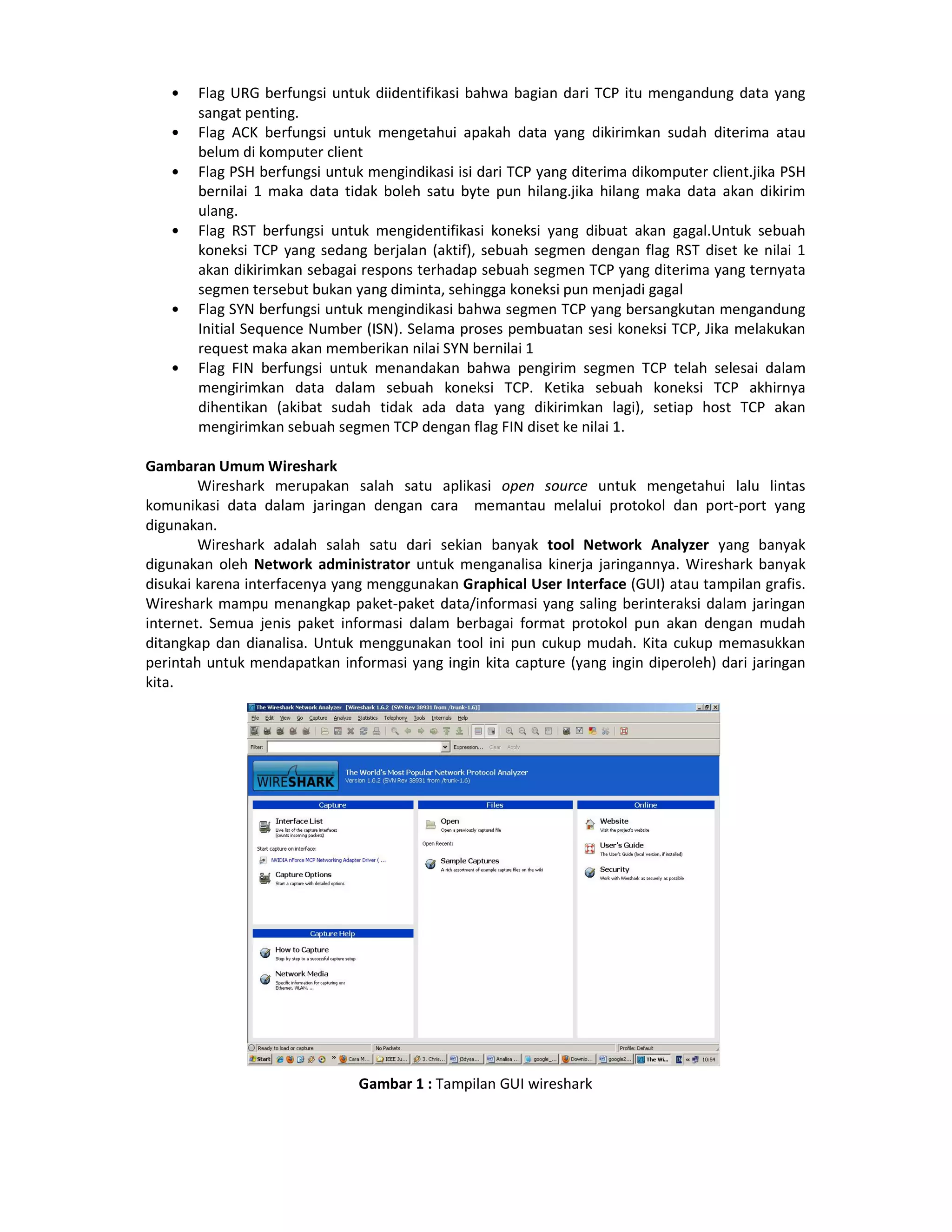 Tugas 1 analisis paket network protocol dengan menggunakan tools ...