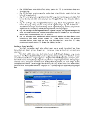 Tugas 1 analisis paket network protocol dengan menggunakan tools ...