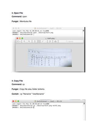 20 Command Line Pada Terminal | PDF