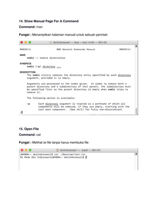 20 Command Line Pada Terminal | PDF