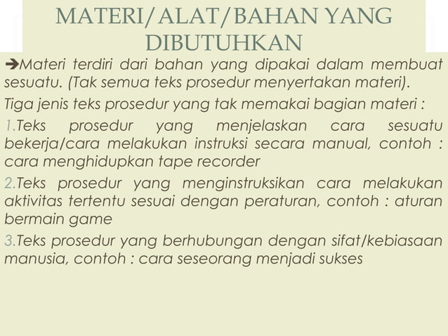 Teks procedure Bahasa Indonesia | PPT