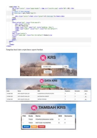 Tugas crud-twitter-bootstrap | PDF