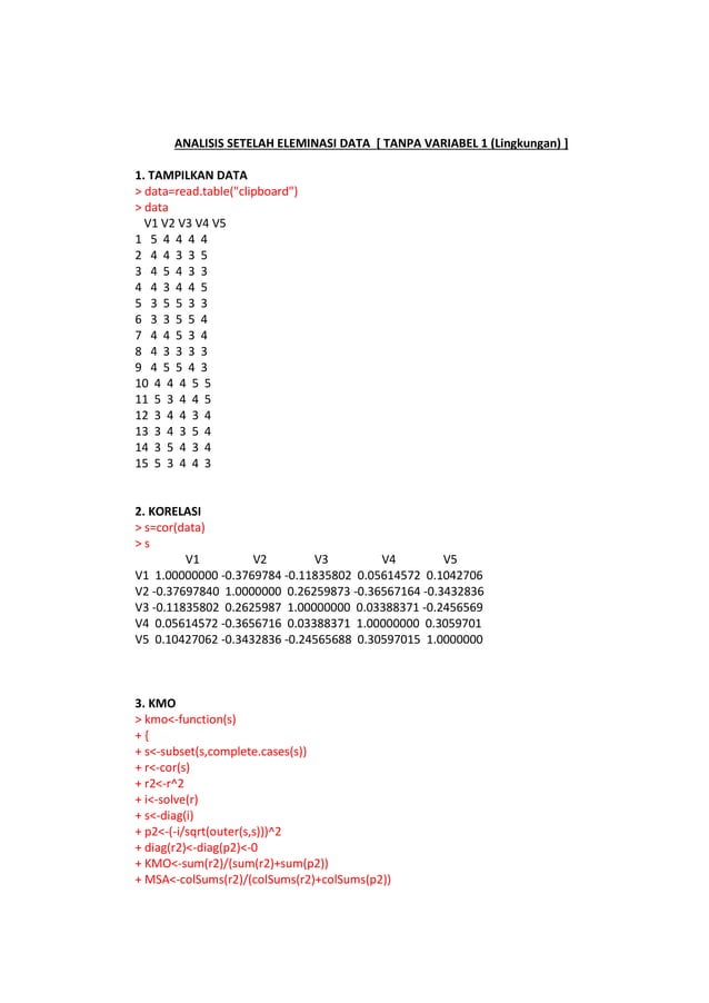 Explanatory Factor Analysis with R | PDF