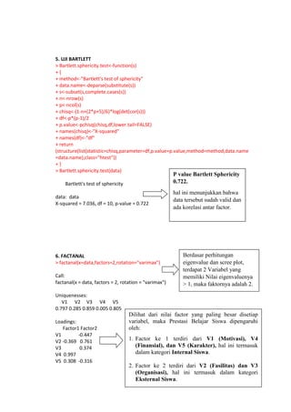 Explanatory Factor Analysis with R | PDF