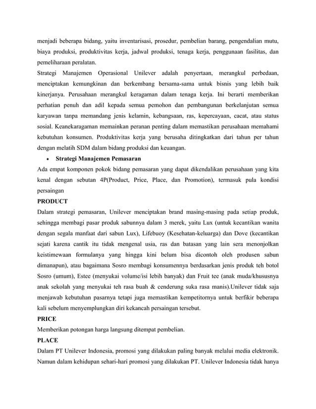 SM, Purwono Sutoyo, Hapzi Ali, Executive summary mengenai: Implementasi Strategis dari strategi ...