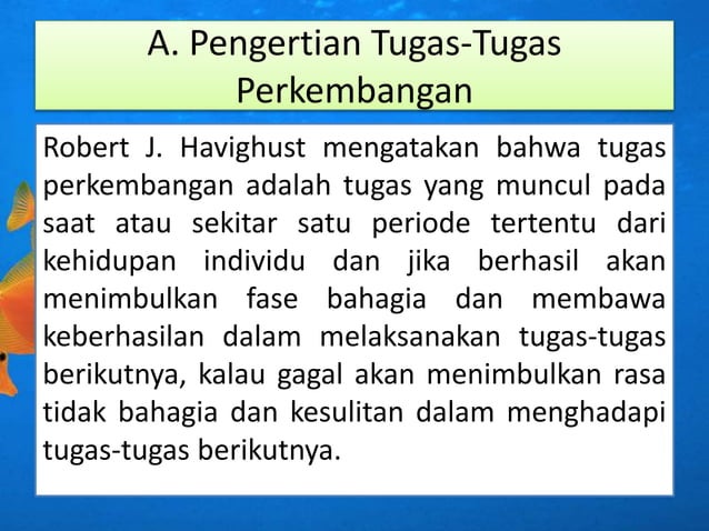Tugas tugas perkembangan remaja | PPTX