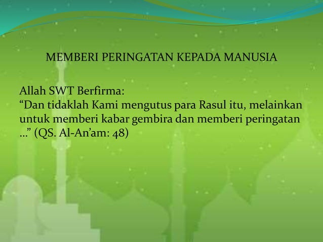 Tugas tugas rasul | PPT