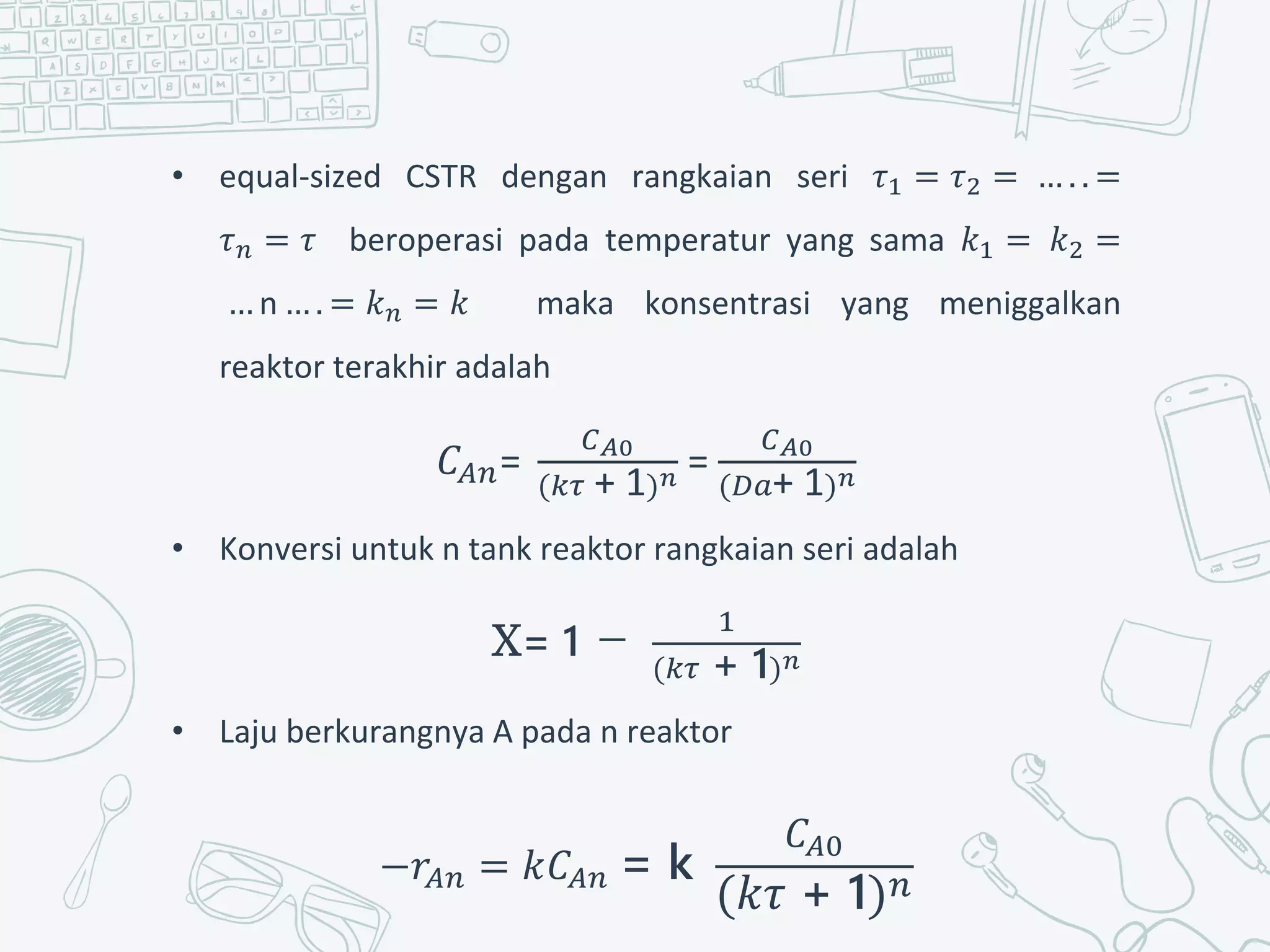 reaktor CSTR dan PFR | PPTX