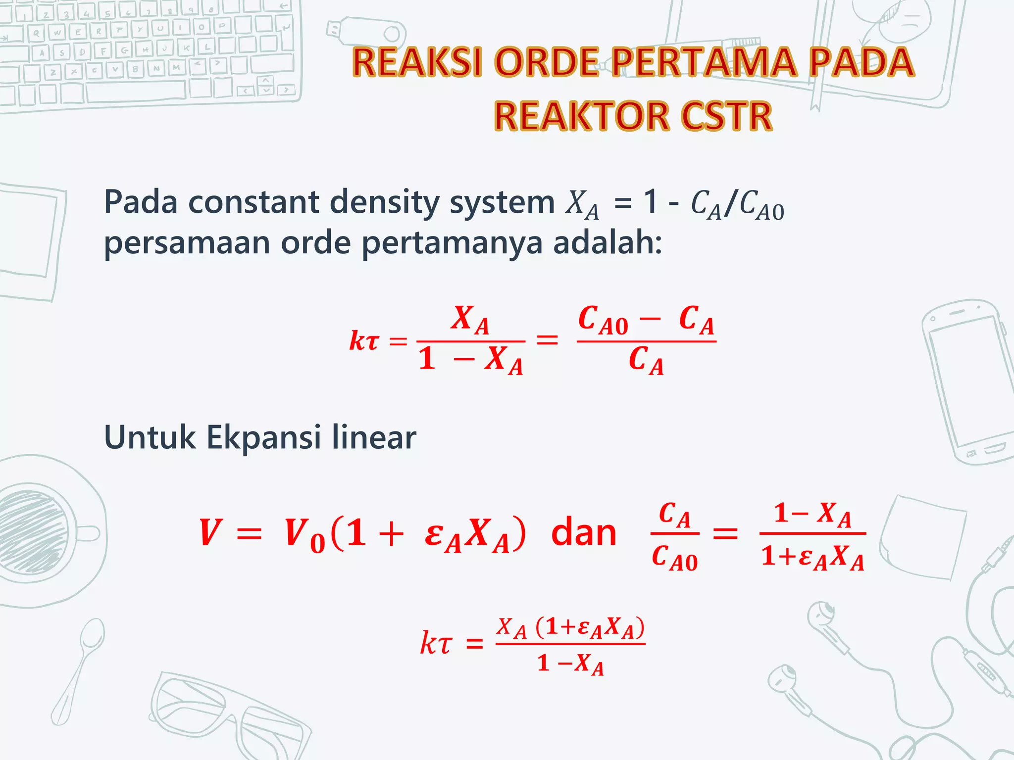 reaktor CSTR dan PFR | PPTX
