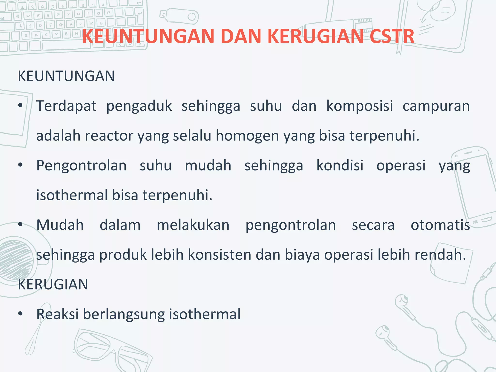 reaktor CSTR dan PFR | PPTX