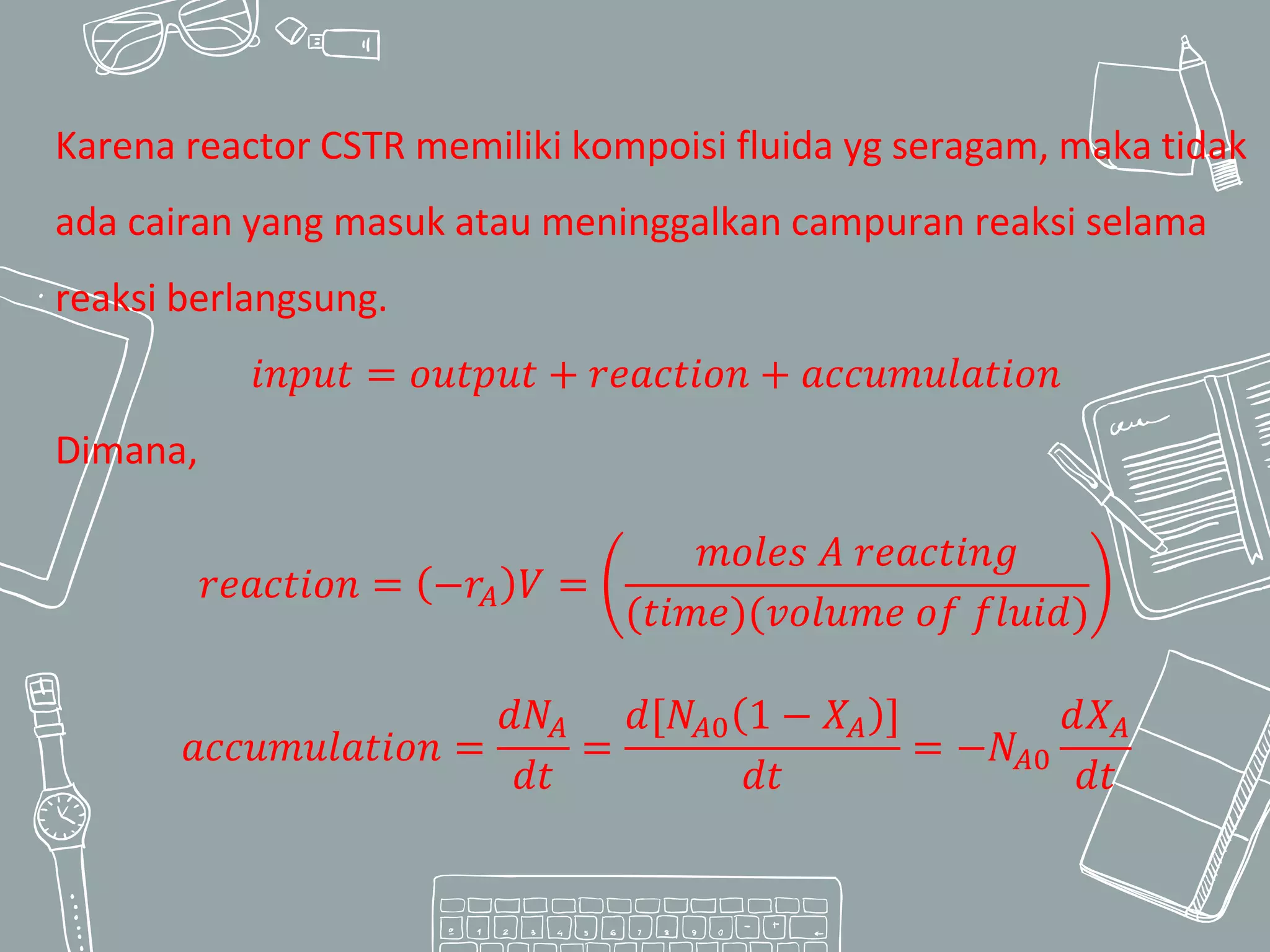 reaktor CSTR dan PFR | PPTX