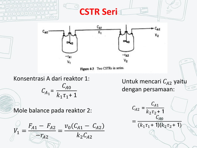 reaktor CSTR dan PFR | PPTX