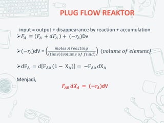 reaktor CSTR dan PFR | PPTX