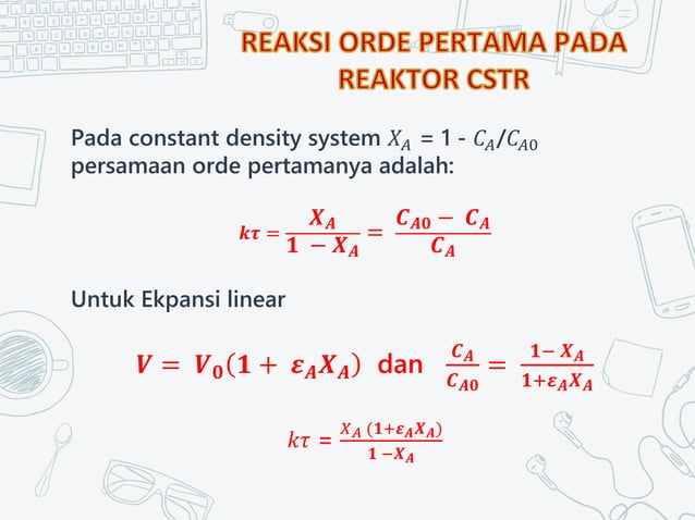 reaktor CSTR dan PFR | PPT