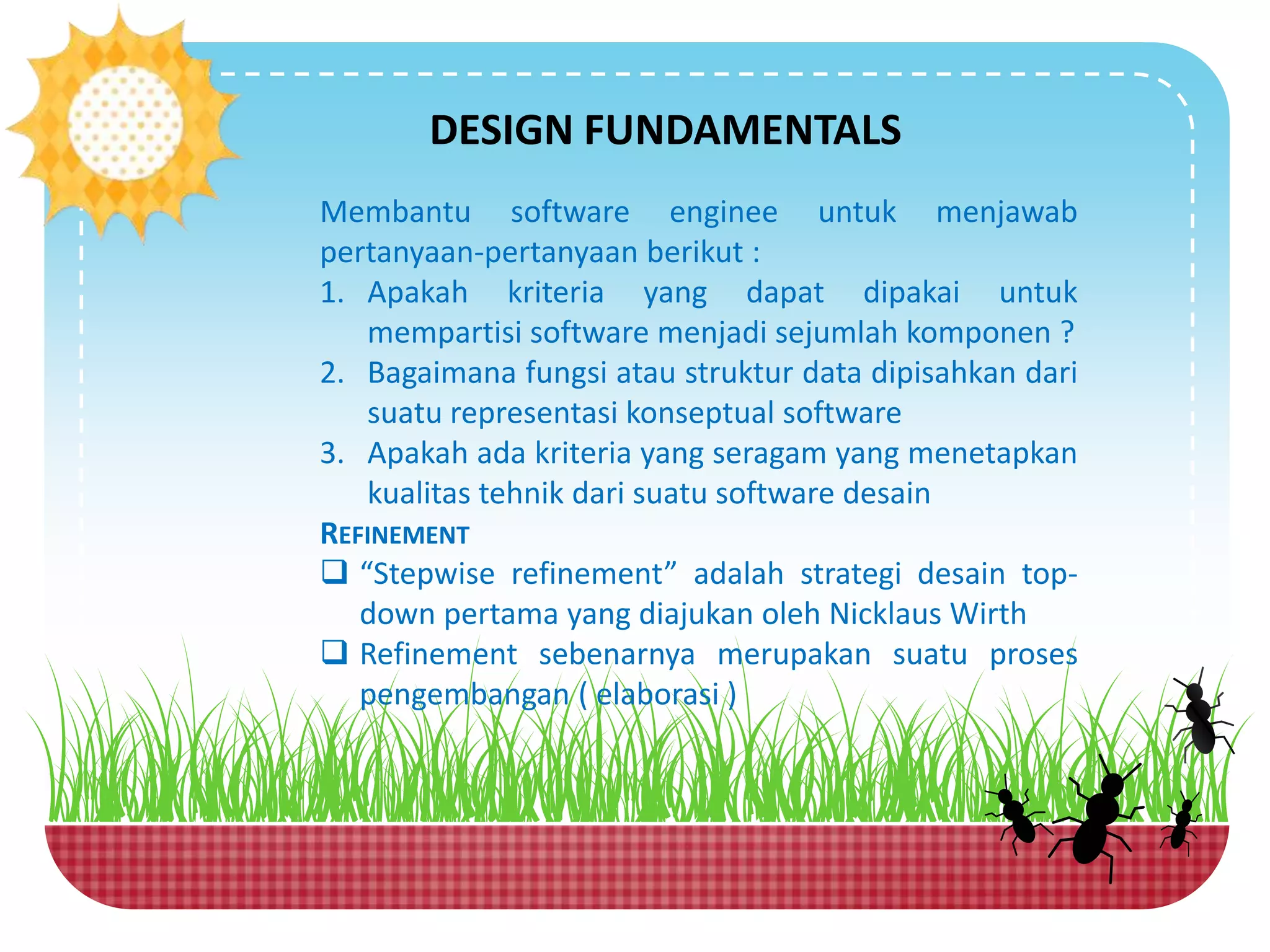 Rekayasa Perangkat Lunak software design fundamentals | PPTX