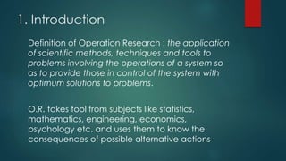 Tugas ppt riset operasional | PPT