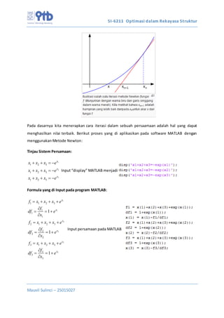 Tugas 1 Optimasi Struktur | DOCX