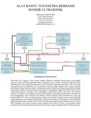 ALAT BANTU TUNANETRA BERBASIS SENSOR ULTRASONIK | PDF