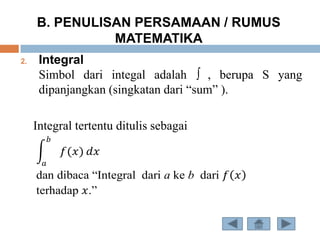 Menggunakan Equation MS Word 2007 | PPT