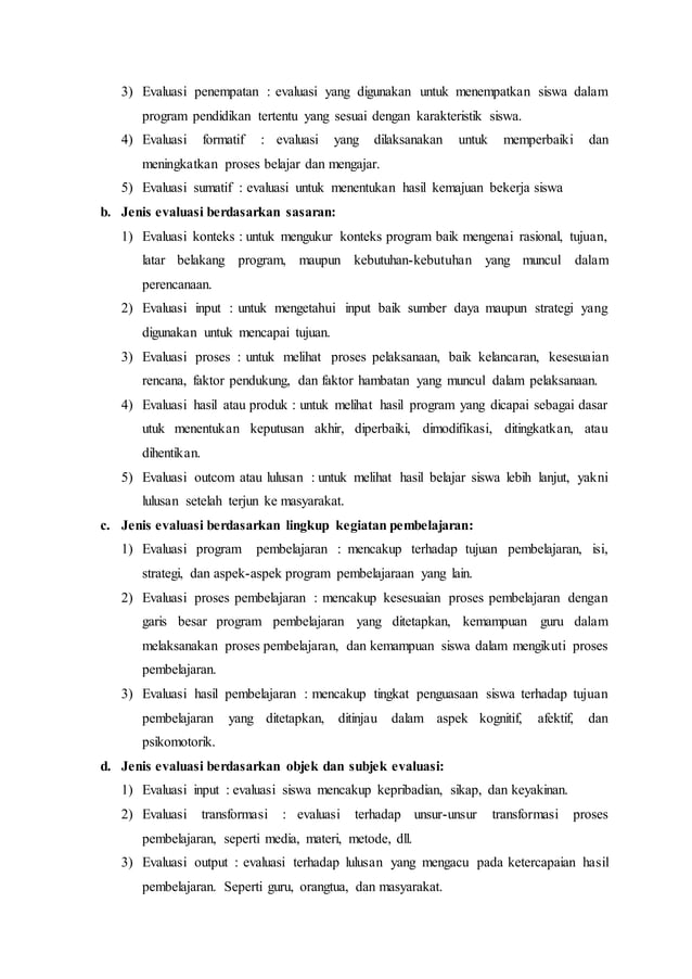 Evaluasi Pembelajaran (EP) - Tugas | PDF