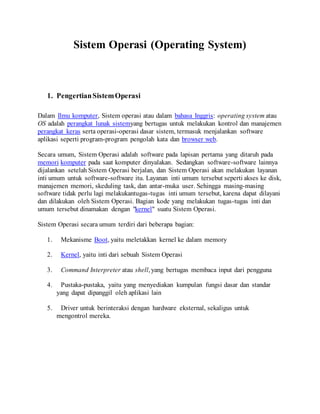 Sistem Operasi | PDF