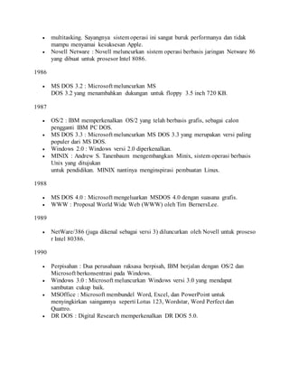Sistem Operasi | PDF