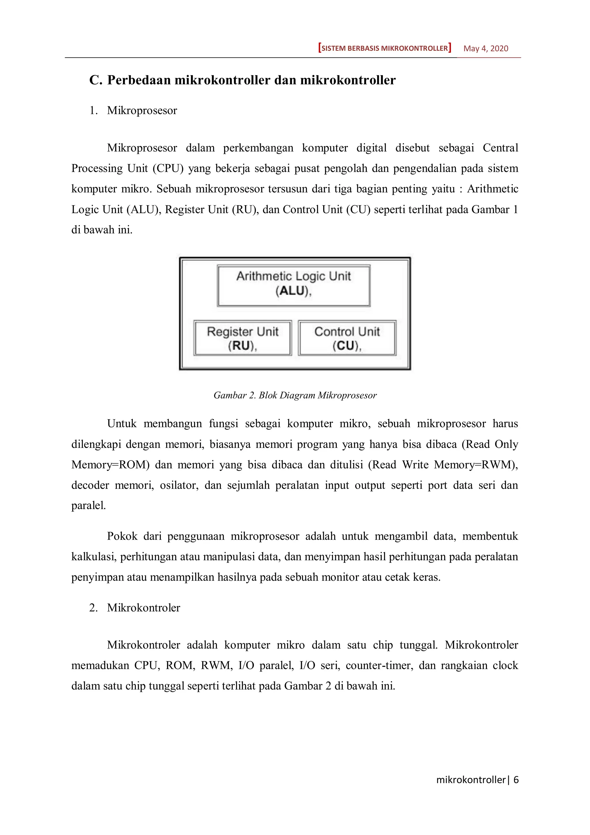Tugas1 - makalah ttg mikrokontroller | PDF