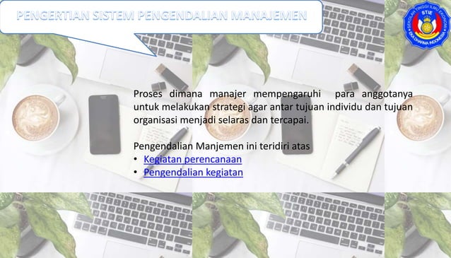 sistem pengendalian manajemen - 2018 | PPT