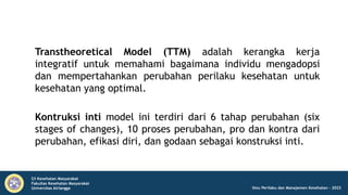 Tugas 1 - The Transtheoretical Model and Stages of Change.pptx