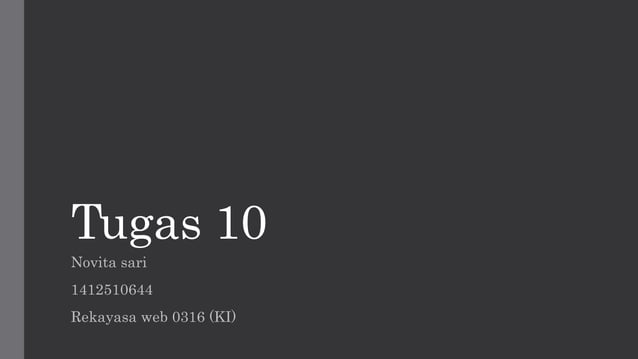 Tugas 10 | PPT | Free Download