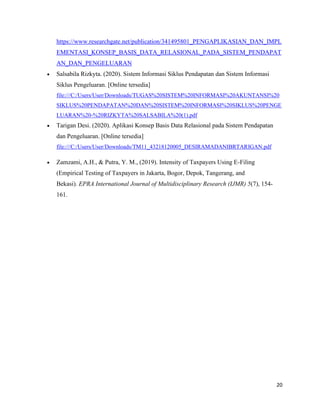 Tugas 10 sia aplikasi konsep data relasional pada sistem pendapatan dan pengeluaran converted | PDF