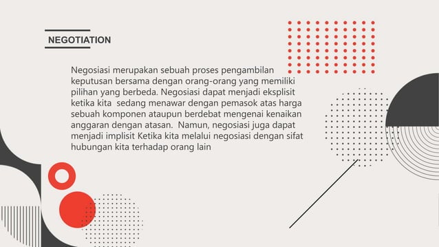 Negotiating - INTERPERSONAL SKILL | PPT