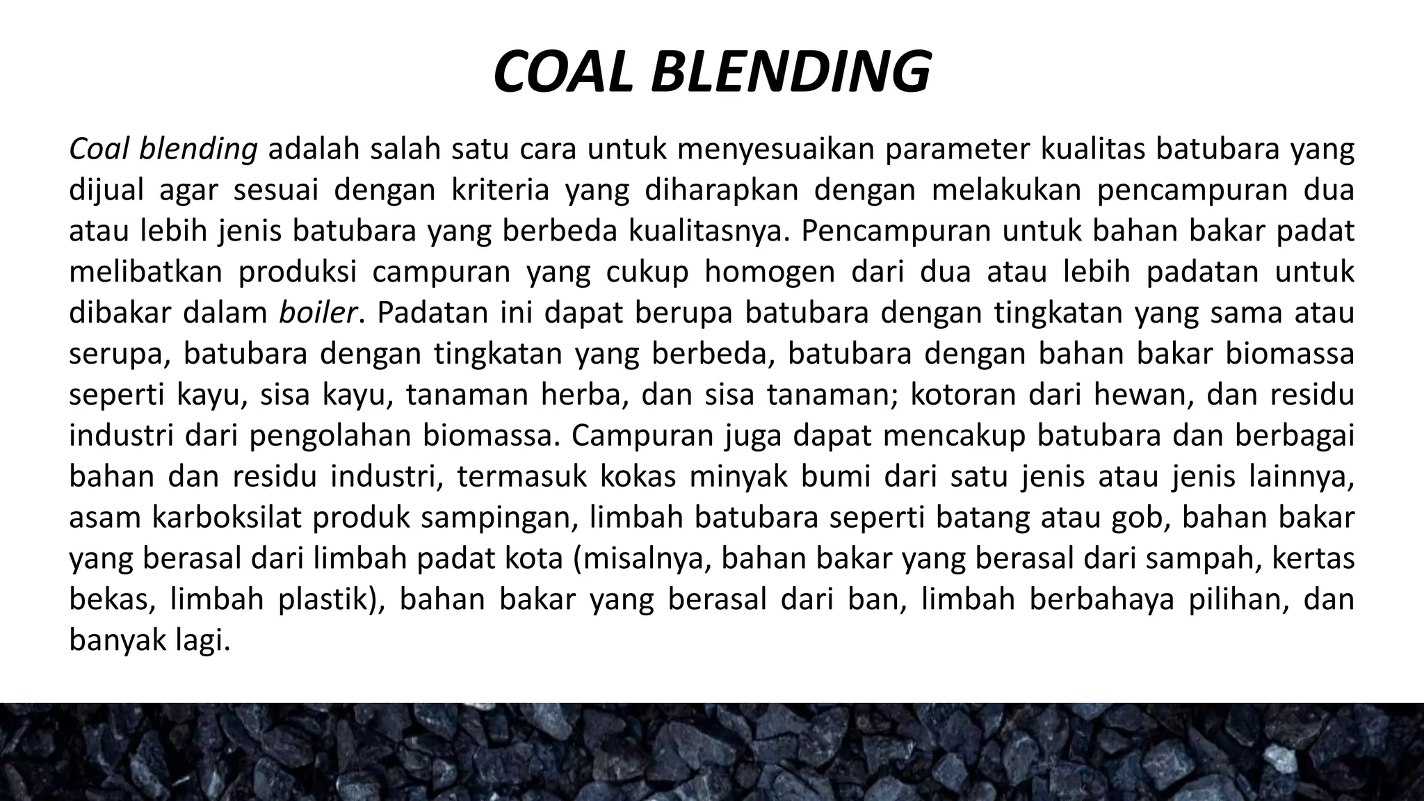 Tugas Pemanfaatan Batubara | PPTX