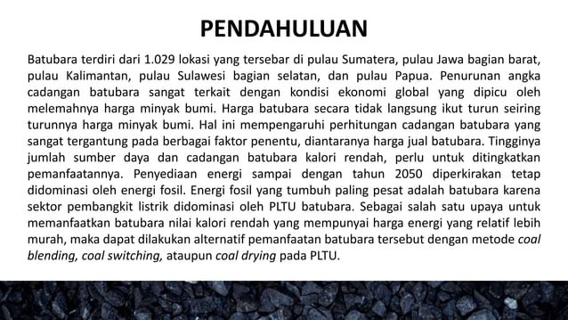 Tugas Pemanfaatan Batubara | PPT