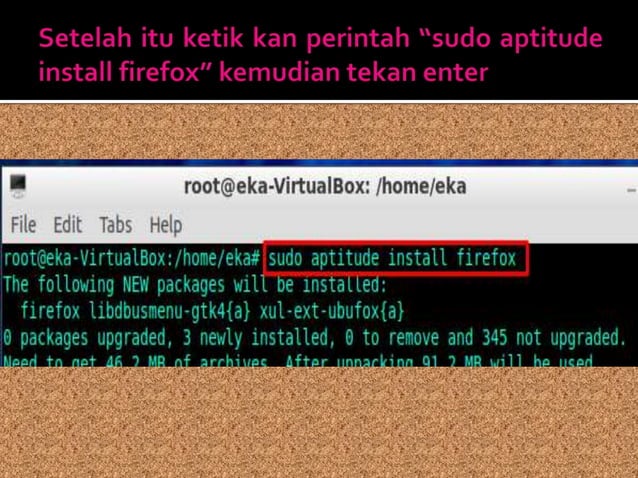 Manajemen paket di linux (aptitude,apt,dan Dpkg) -> tugas 15 | PPT