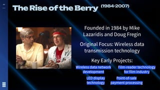 Berry to Binary The Metamorphosis of BlackBerry's Business Ecosystem ...