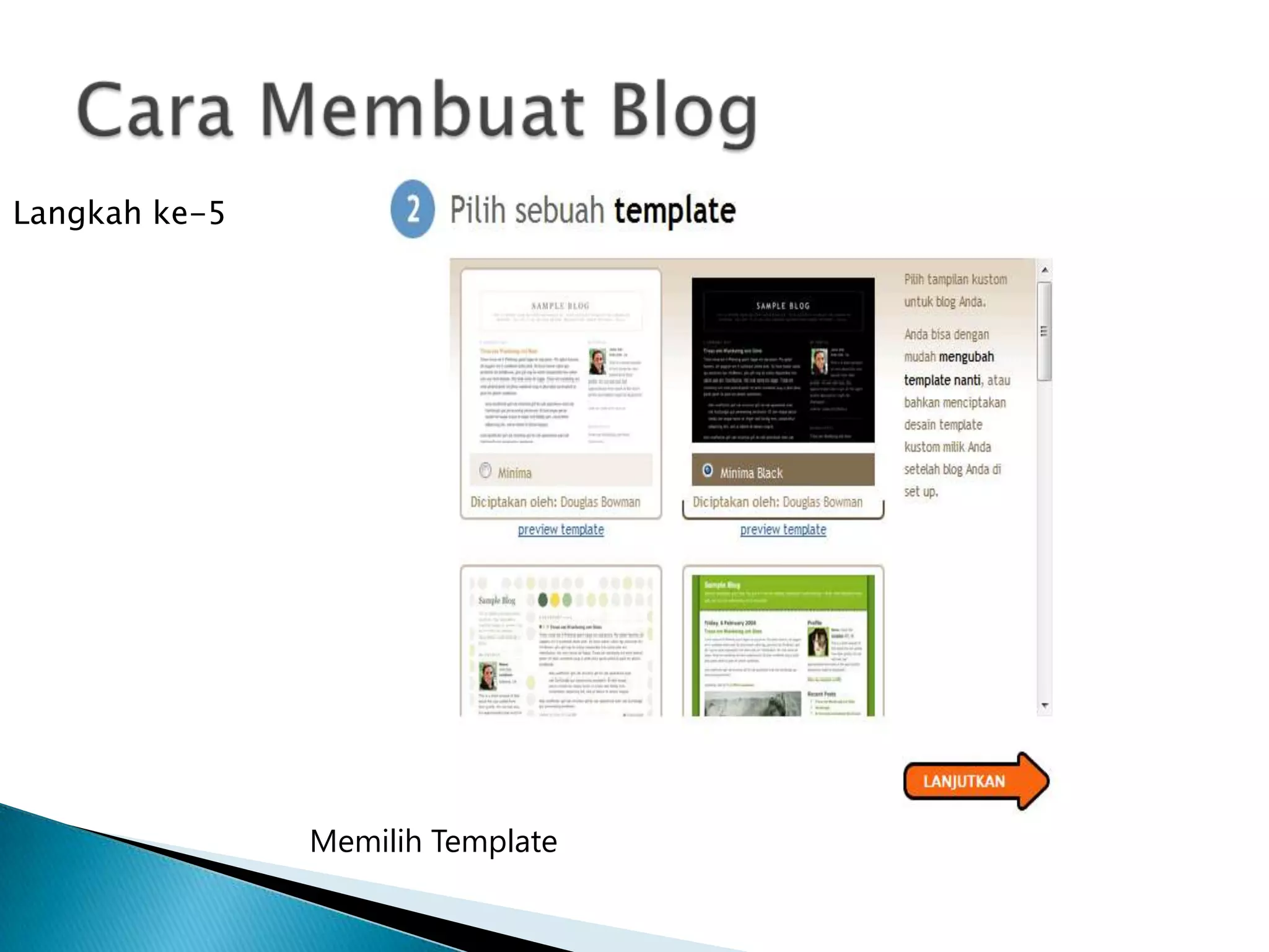 Tugas 1 cara membuat blogger | PPT
