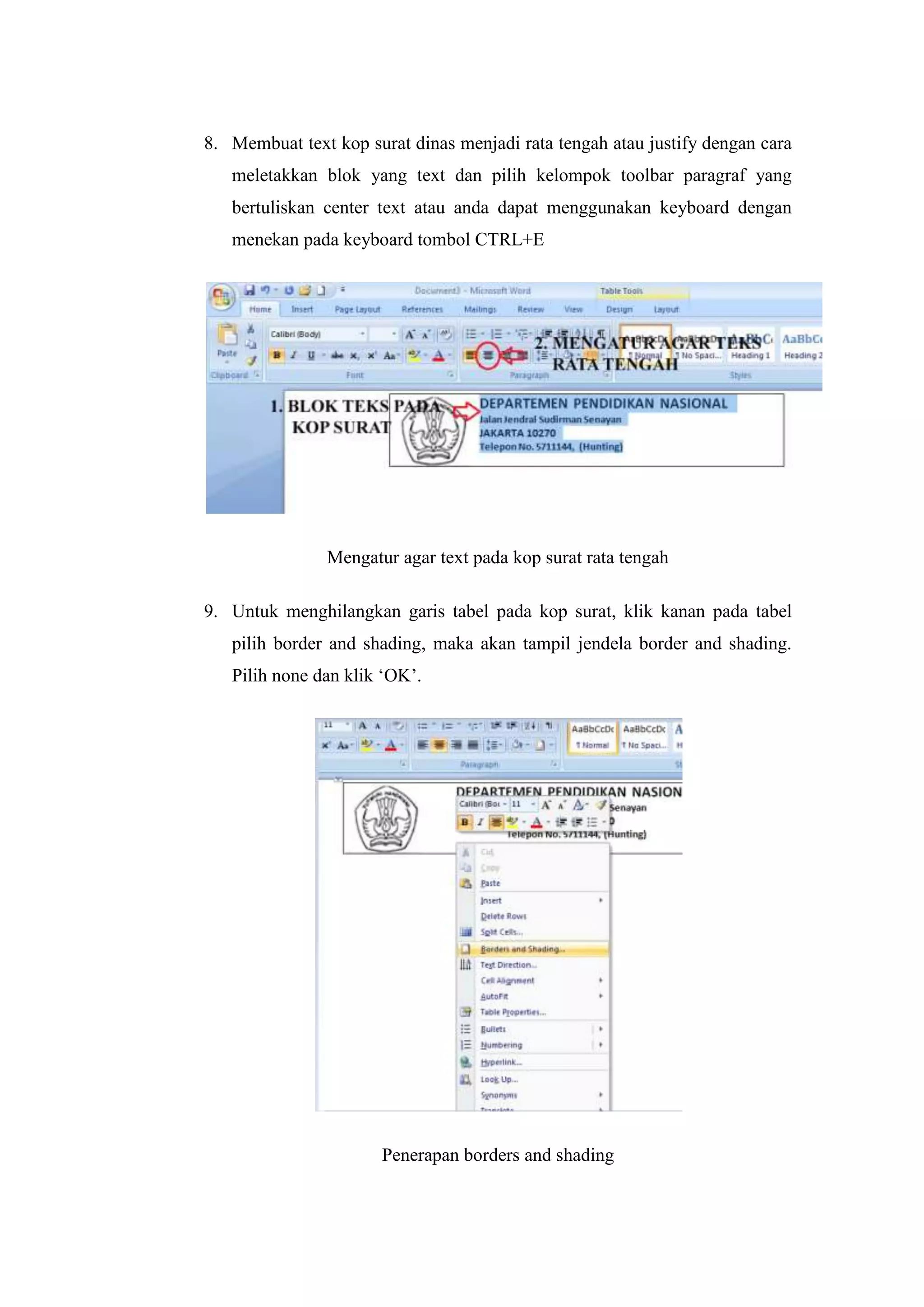 TUGAS Ms WORD FENNY RAHMAWATI | PDF