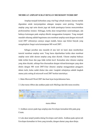 TUGAS Ms WORD FENNY RAHMAWATI | PDF
