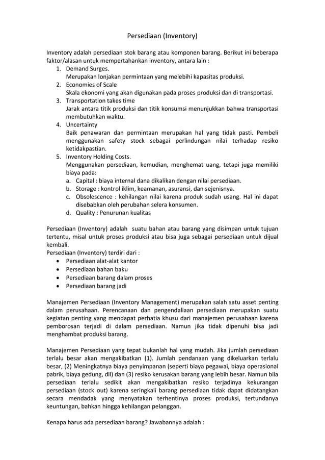 Tugas 1 (inventory) | PDF